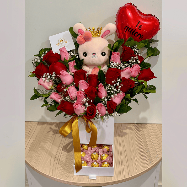 Box Premium Rosas, Peluche, Globo y Chocolates en Lima | Lucilas ...